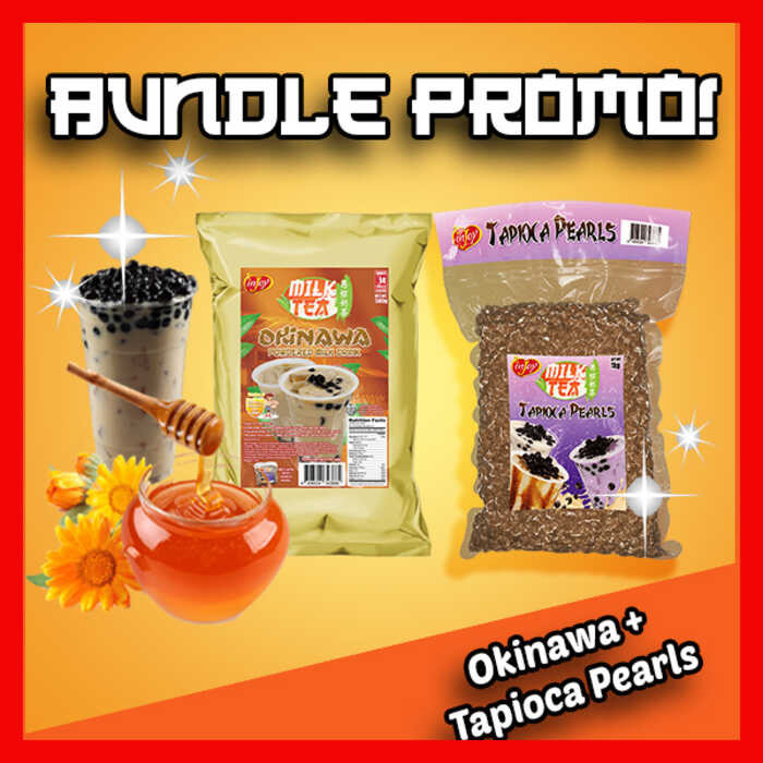 inJoy Okinawa 500 g + 1 kg Tapioca Pearls Sago Instant Milk Tea Powder ...