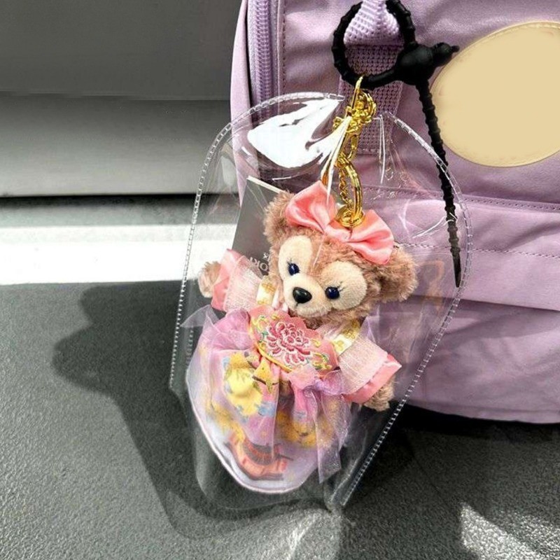 Transparent Matt Plush Dolls Raincoat Rabbit Display Box Keychain ...