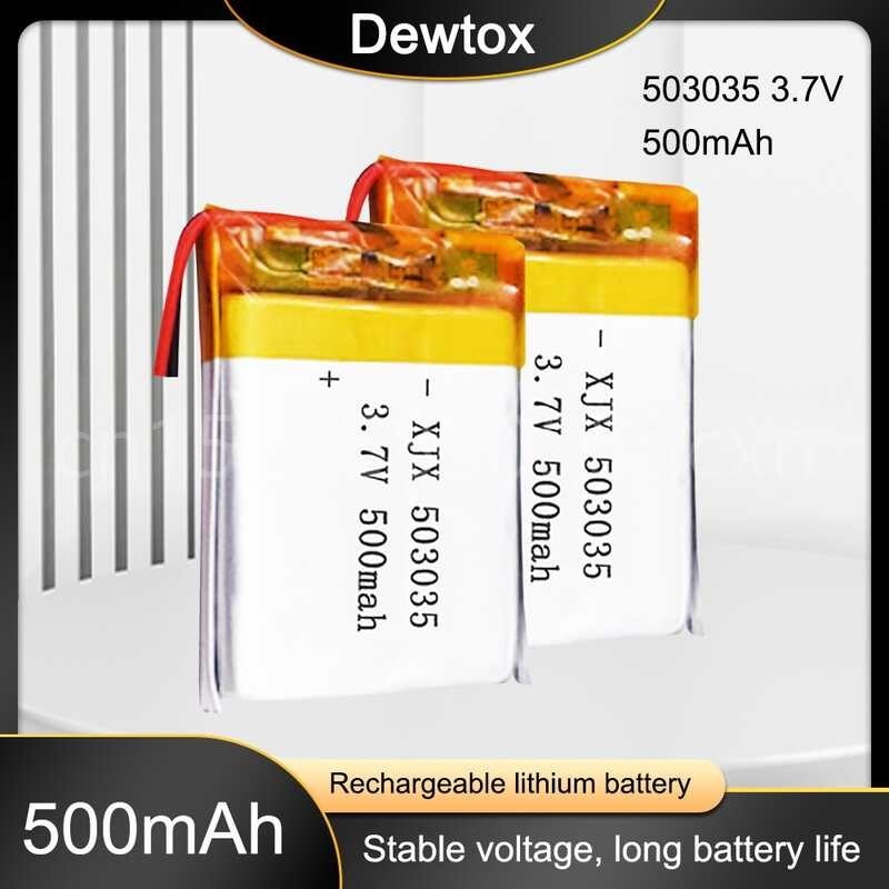503035 500Mah Lithium Polymer Battery 3.7V Volt Li Po Ion Lipo ...