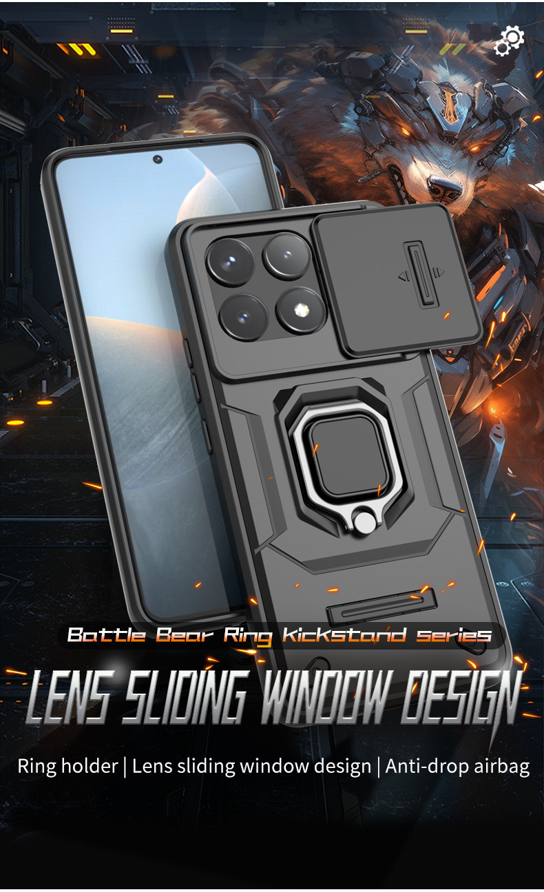 Lenuo Magnetic Holder Phone Case For Xiaomi Poco F7 Ultra X7 F6 F5 X6 ...