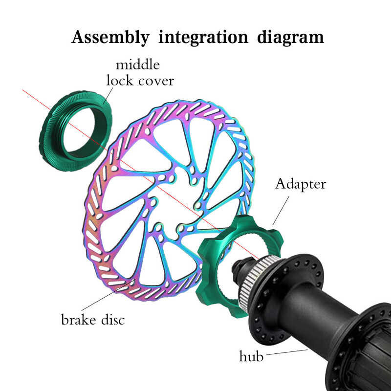 Bike Hub Center Upang Hole Adapter Mountain Bicycle Centerlock Hubs ...
