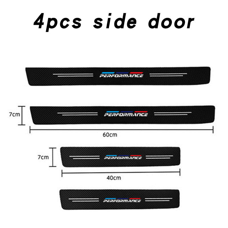 Car Door Sill Stickers Accessories for BMW M Power Performance E46 E39 ...
