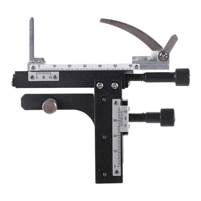 Microscope Attachable Mechanical Stage X-Y Moveable Caliper Vernier ...