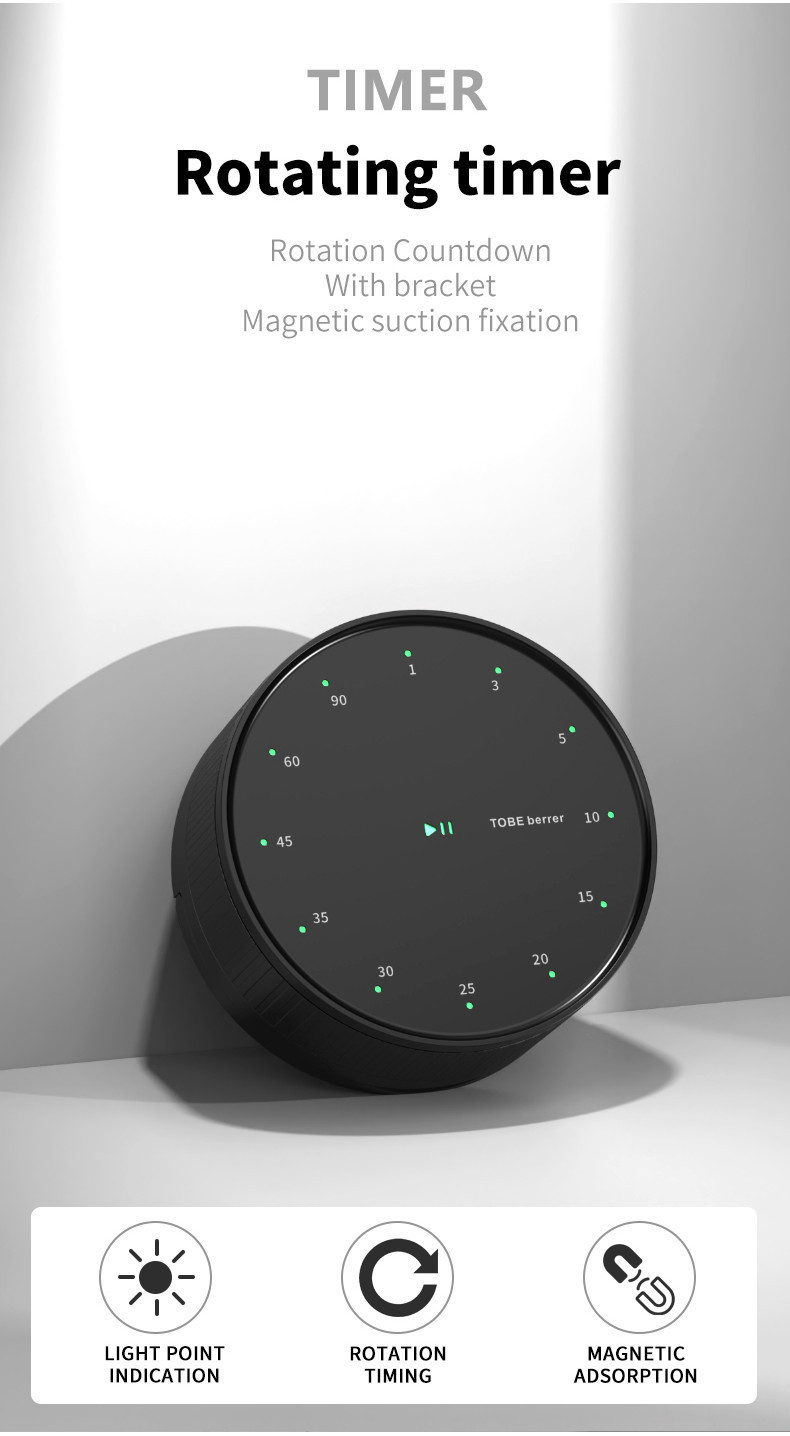 Rotating Timer Full Magnetic for Kitchen Cooking Study Exercise ...