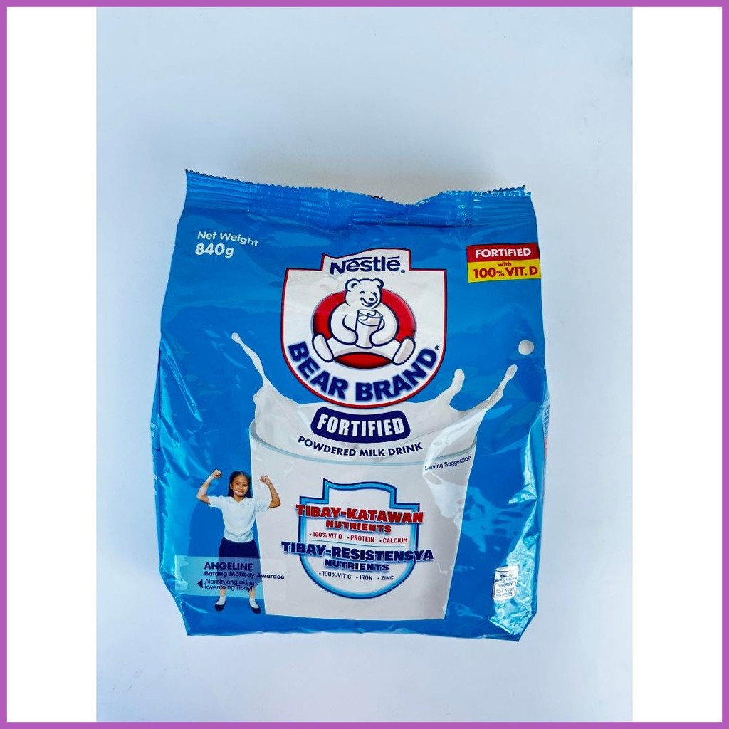 ☑ [Nestle] Bear Brand Fortified Powdered Milk Drink 2.4kg, 840g, 300g (ALL SIZES) | Shopee ...