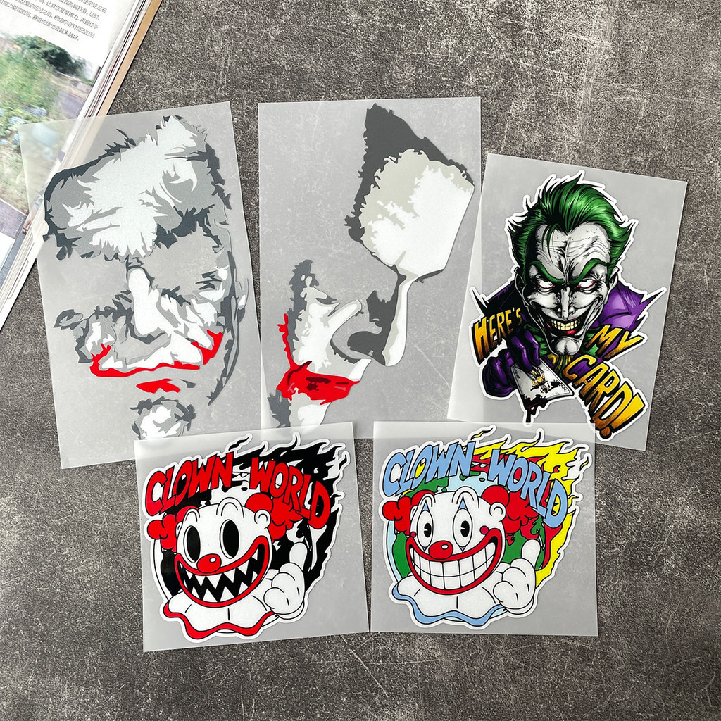 Why So Serious? Joker Clown Car Motorcycle Scooter Reflective Window ...