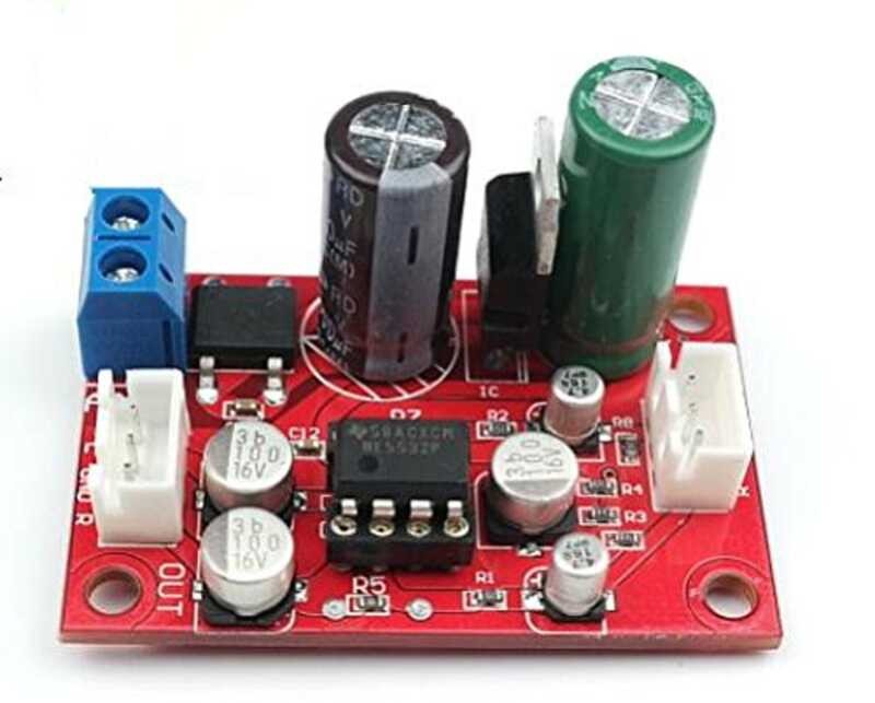 NE5532/AD828 op amp preamplifier board, single power amplifier ...