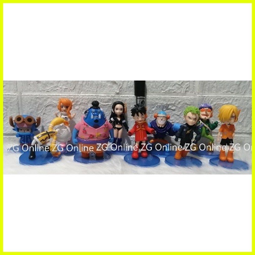 One Piece Collectable Gift Cake Topper Display Luffy Kaido Oden Roger ...