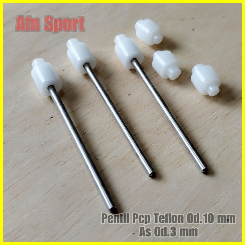PUTIH HITAM White/black Teflon Pcp Valve od 10mm Axle od.3mm | Shopee ...