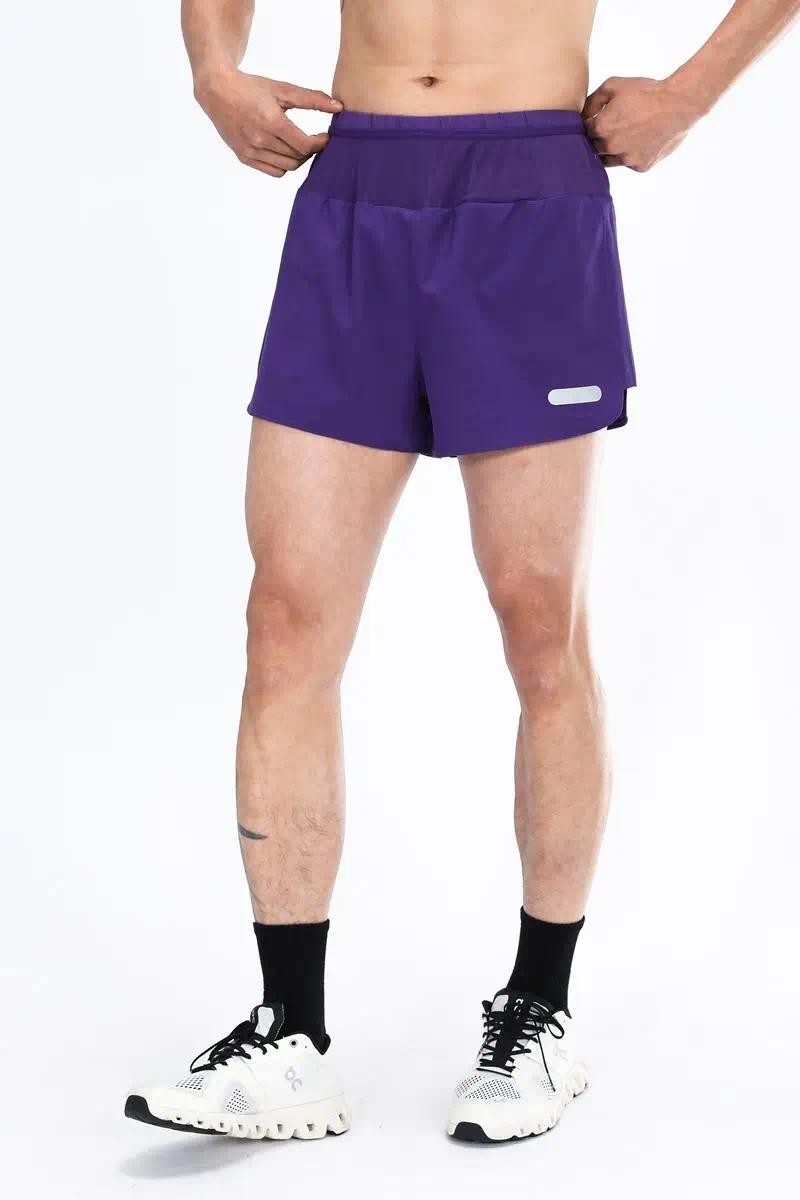 5 Pockets Men's Quick-Dry Double Layer Reflective Marathon Running ...
