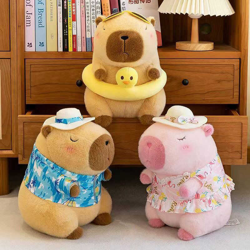 25/37Cm 3 7B F Cute Capybara Plushie Swimming Circle Capibala Doll ...