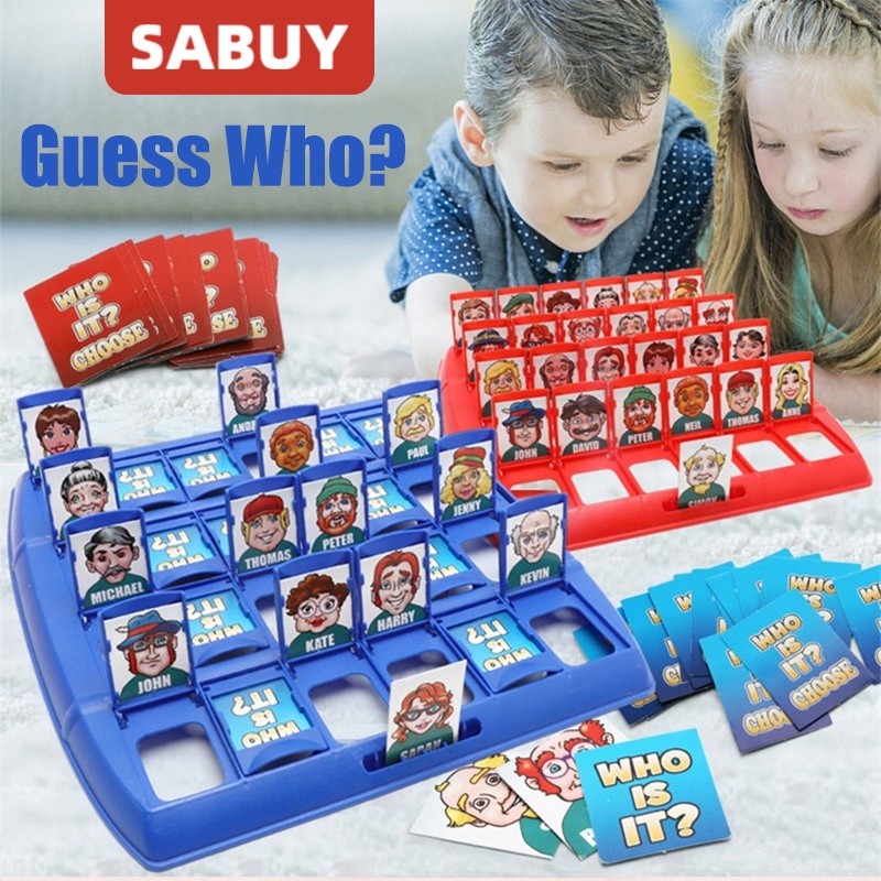 Guess who I am toy board game card puzzle hole book guess the character ...