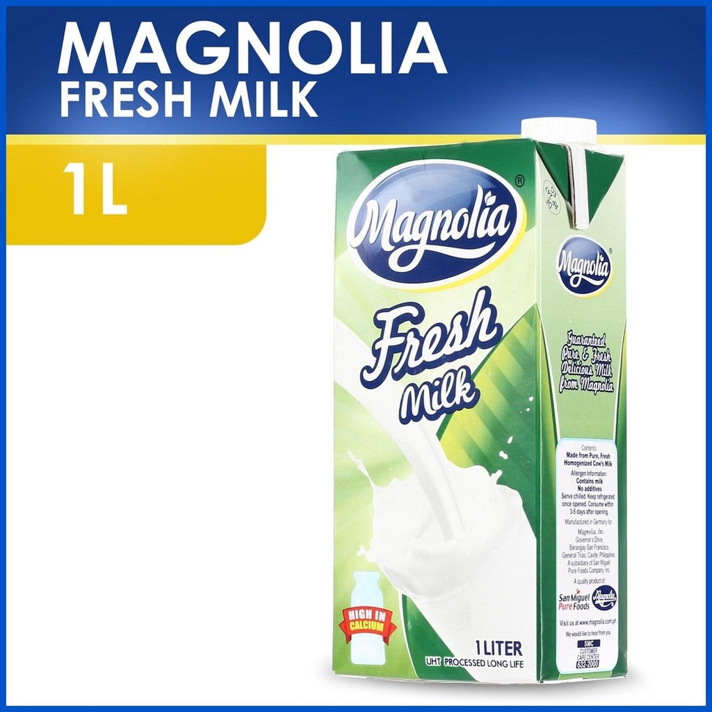 ☪ ① MAGNOLIA Fresh Milk 1L 100% Fresh Cow's Milk, High in Calcium ...