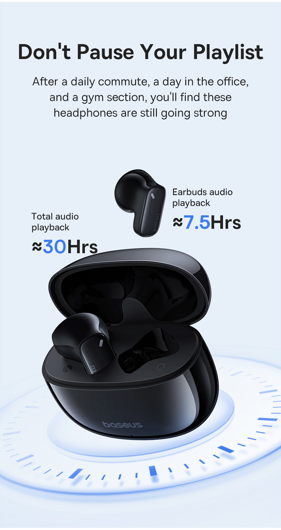 Baseus Bowie E11 TWS Earphones Bluetooth 5.3 Earbuds in-Ear True ...