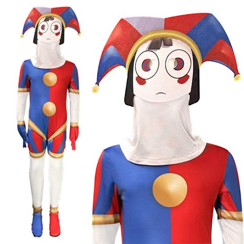 Amazing ♥ Ang Digital Circus Cosplay Jax Pomni Costume Cartoon Anime ...
