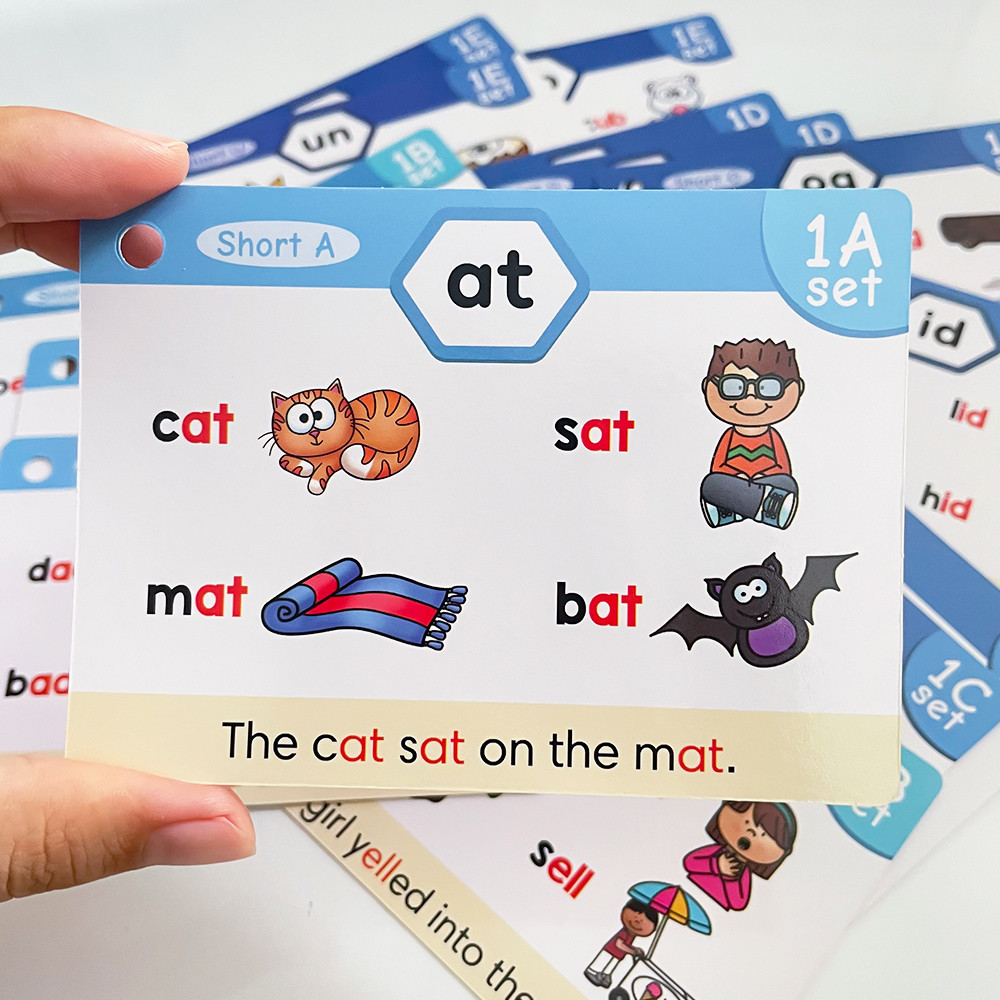 65 Cards English CVC Phonics Flashcards 118 Groups Learn to Read in 20 ...