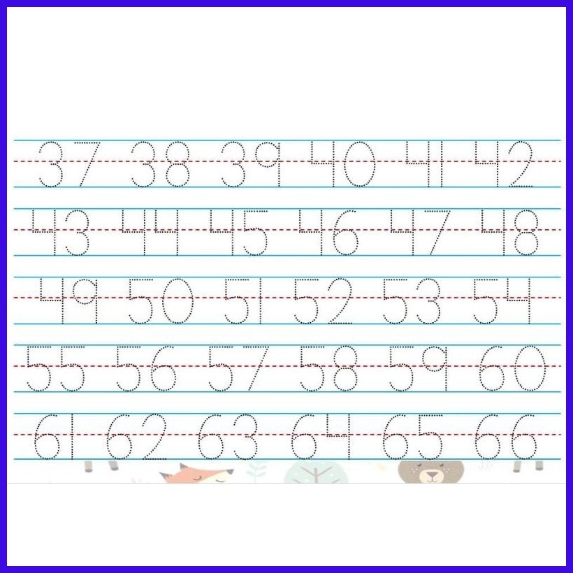 ⊙ LAMINATED I Can Trace Numbers 1-100 (3 pages BACK TO BACK) | Shopee ...