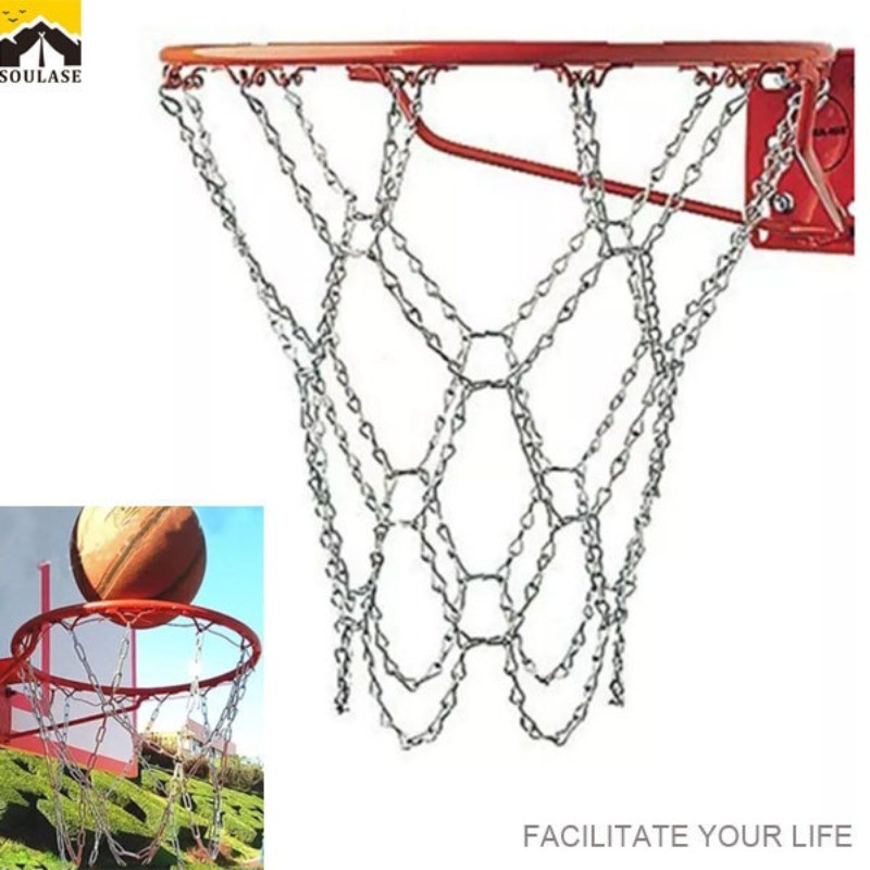 Professional Basketball Net Galvanized Steel Metal Chain Basketball Net ...