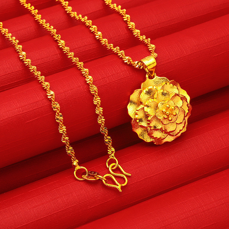 Original hikaw legit 10k pure saudi gold necklace pawnable Hollow ...