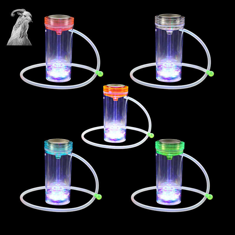 SY Plastic Portable Hookah Sa LED Silicone Hose Nargile Hookah Nag-Usok ...
