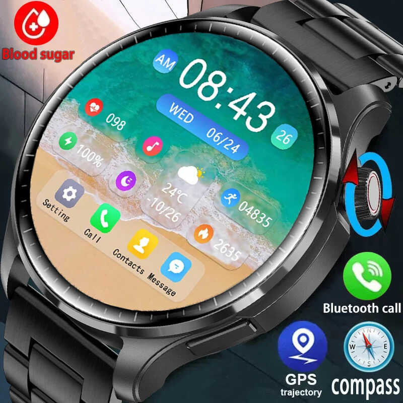 Ios Para Android Smart Watches Men Watch 4 Pro AMOLED HD Screen ...