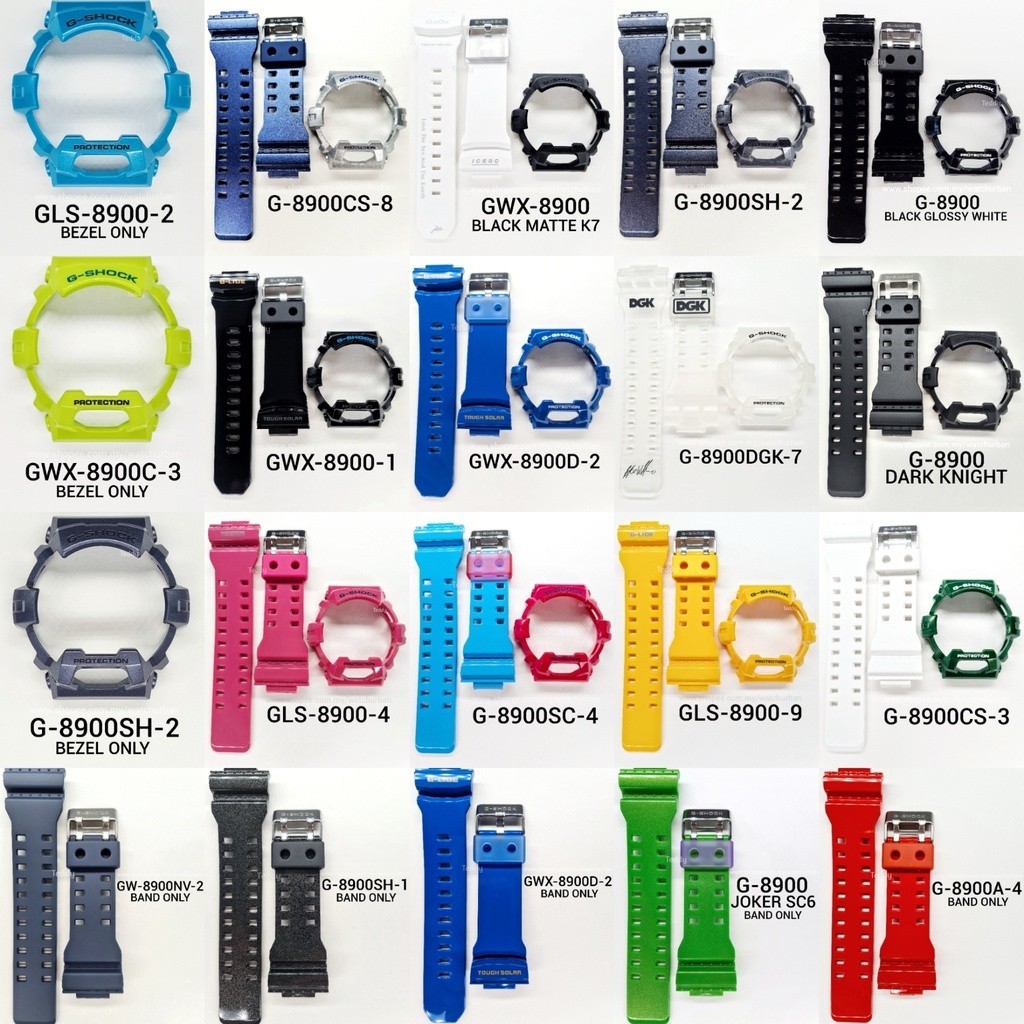 CASIO G-SHOCK BAND AND BEZEL GLS8900 GW8900 GWX8900 G8900 GR8900 G-8900 ...