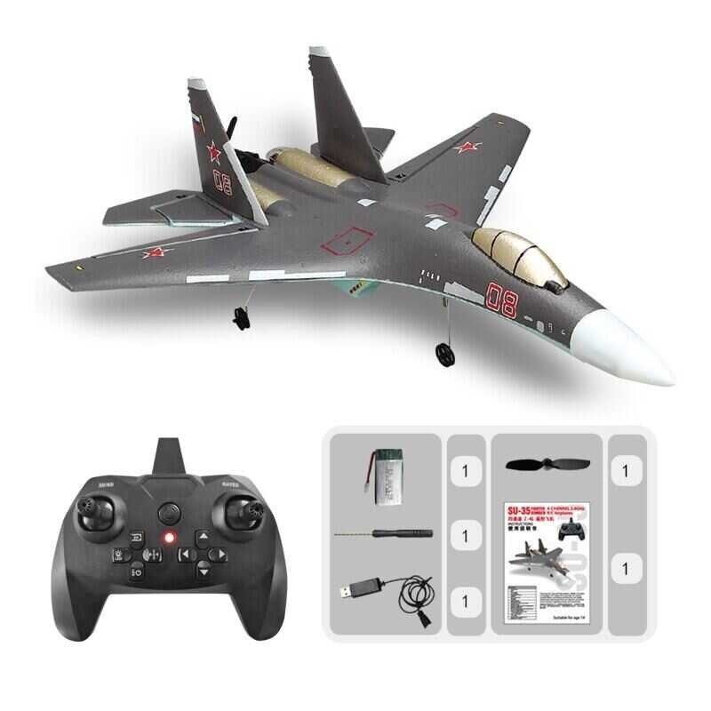 Remote Control 2022 Fighter Aircraft 360°Stunt Flip Mini Aircraft Su-35 ...