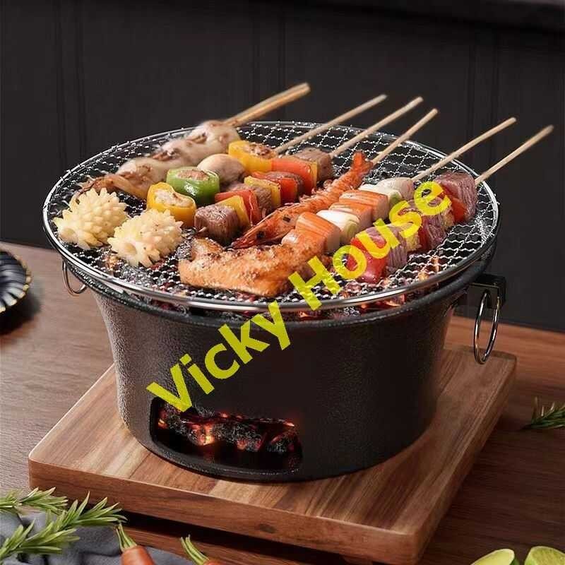 Vicky House Barbecue Cast Iron Charcoal Stove Outdoor Camping Furnace ...