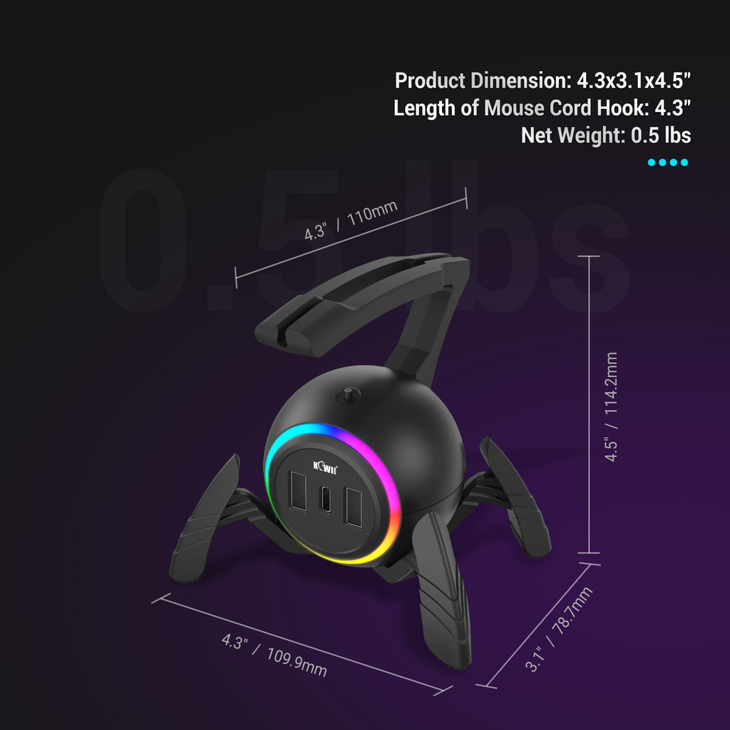 Mouse Bungee Mouse Cable Holder Cord Clip Wire Organizer Flexible For ...