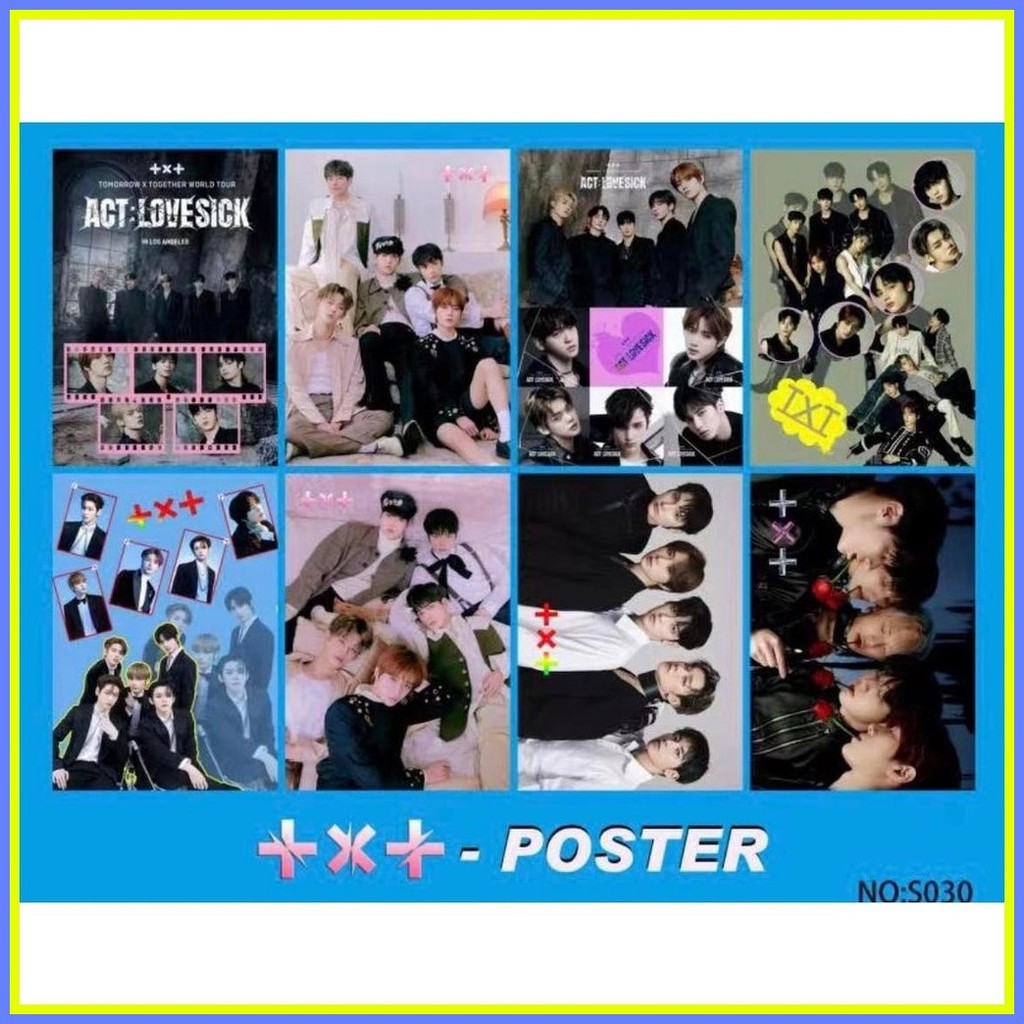 TXT POSTERS 8 PIECES Kpop A3 Size TOMORROW X TOGETHER | Shopee Philippines