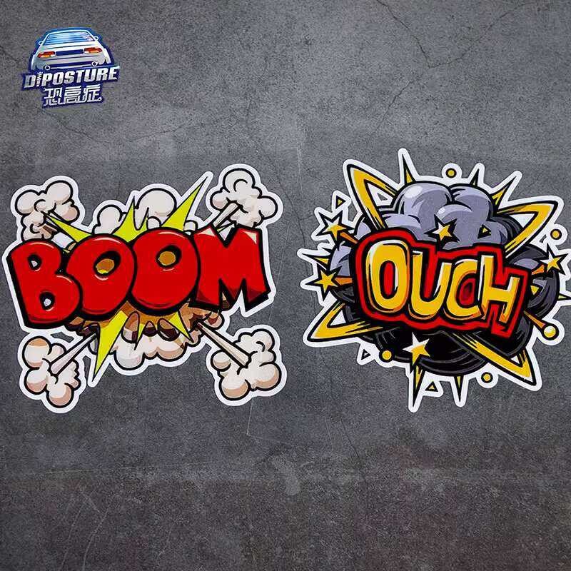 BOOM Cartoon Anime Explosion Covering Car Stickers | Shopee Philippines