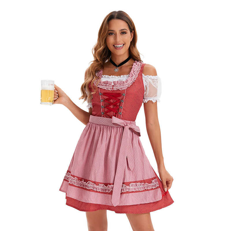 Women's New Adult Munich Beer Festival Clothing Bar Maid Dress Set ...