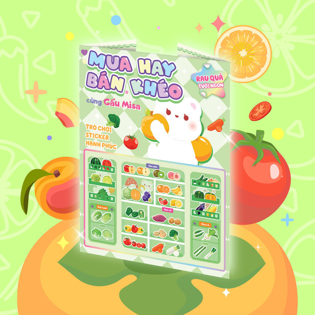 Book Buy or Sell Smartly with Misa Bear Fresh Vegetables and Fruits (more than 60 stickers ...