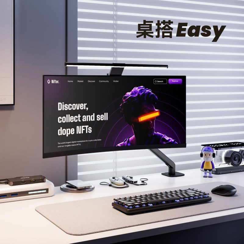 Monitor Stand Robotic Arm Display Telescopic Lift Computer Heightening ...