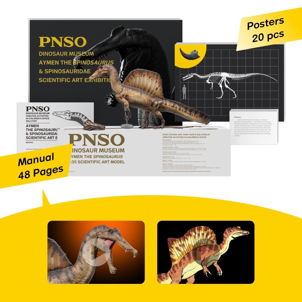 PNSO Dinosaur Museums Series:19AYMEN The Spinosaurus 1:35 Scientific ...