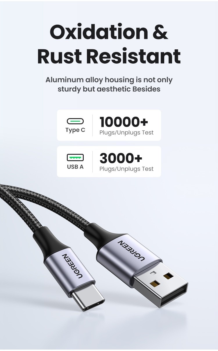 UGREEN USB Type C Cable For Samsung S24 S23 Xiaomi Redmi Note 11 USB C ...