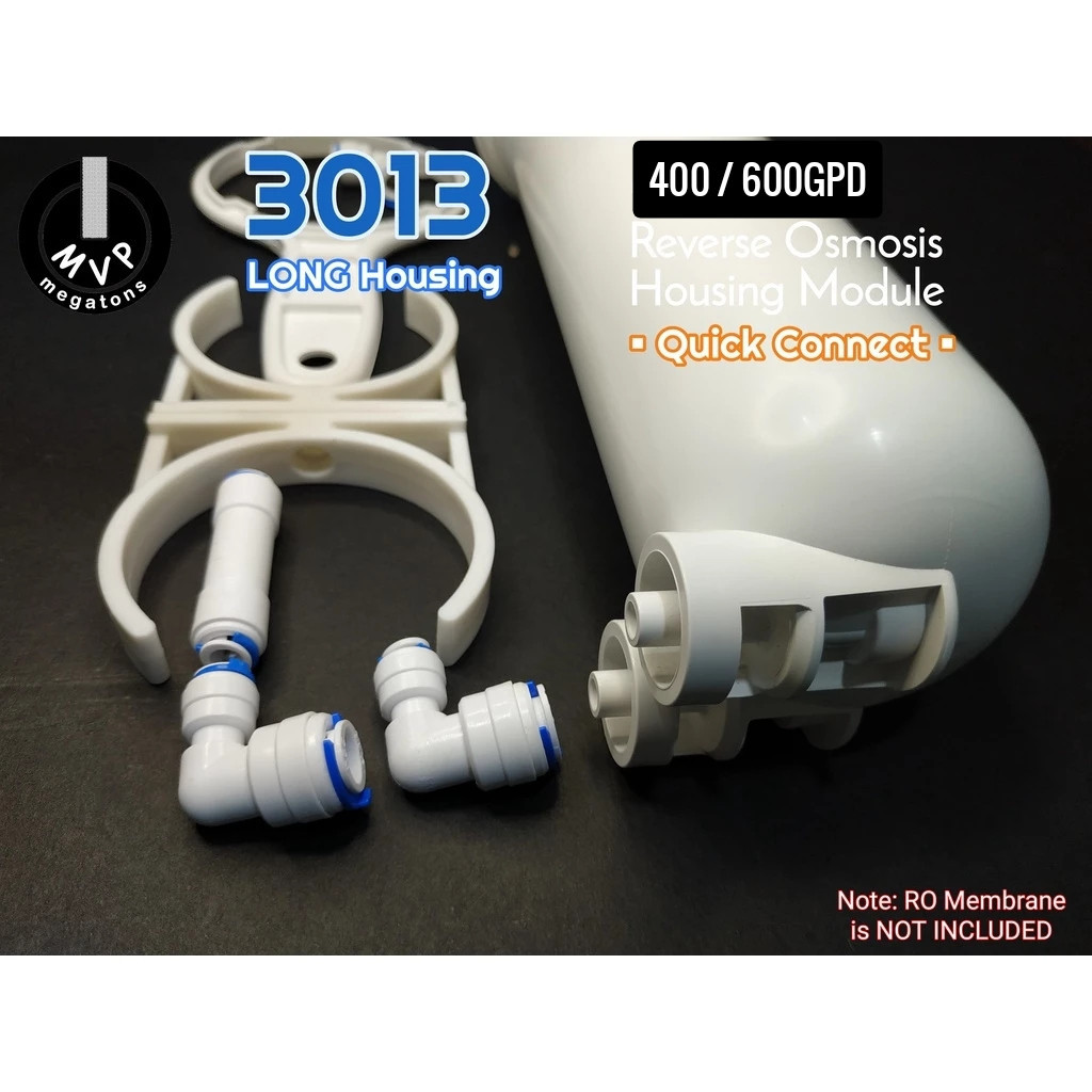 ♣ ♀ 3013 RO Housing Module LONG 400GPD 600GPD Reverse Osmosis Housing w ...
