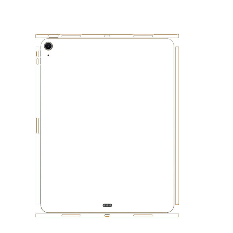 Titanium Color Skin Compatible for iPad Pro Air 11 13 4 5 6 M1 M2 M4 ...