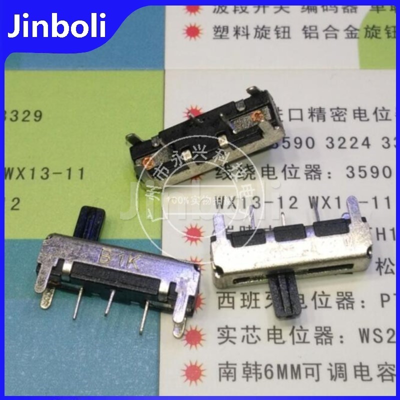 3PCS C100N Straight Slide Push Pull Potentiometer 18MM Single Channel ...