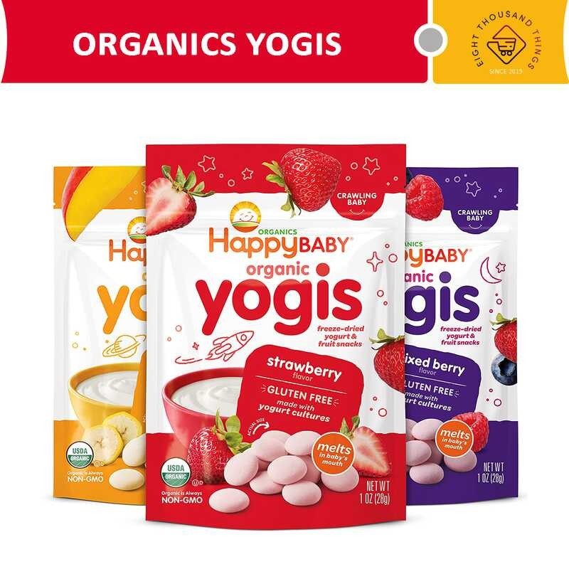8,000 bagay - Happy Baby Organics, Yogis Freeze Dried Yogurt & Fruit ...
