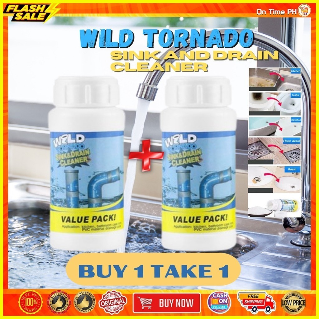 ∆ Buy1 Take1 Household Wild Tornado Powerful Sink&Drain Cleaner Quick ...