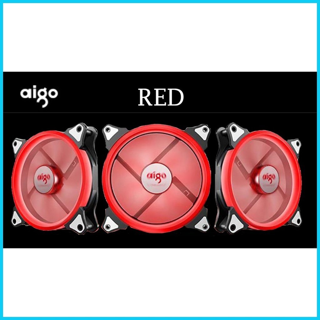 ¤ ♣ Aigo 120mm Aurora Ring Rainbow Fan computer pc case cooling Halo ...