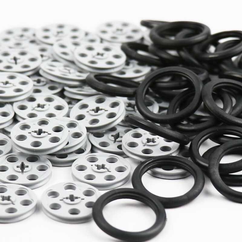 Parts Building Blocks Wedge Belt Pulley Reel Wheel Winch Bulk Bricks ...