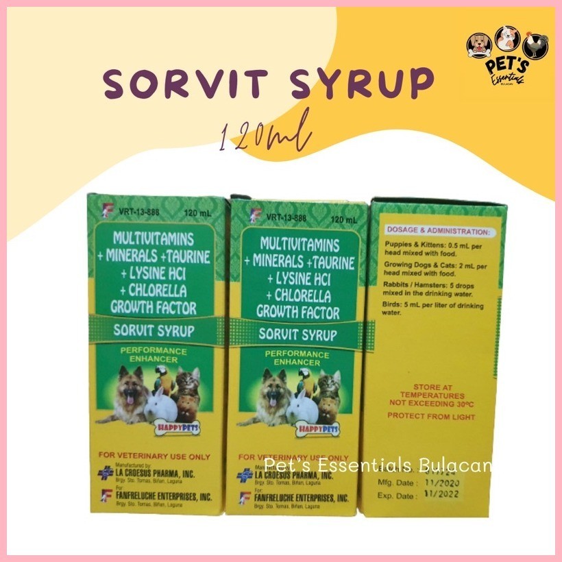 Sorvit Syrup Multivitamins 60ml (Exp. 8/2024)and 120ml(Exp. 9/2024 ...