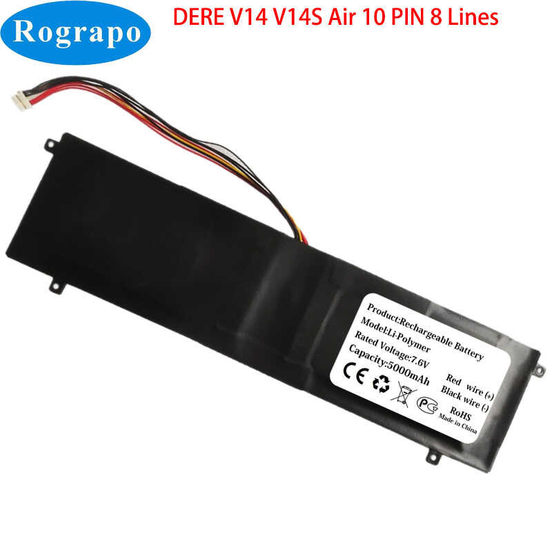 7.6V 5000Mah V14 Laptop Battery For DERE V14s V14 Air Notebook 10 PIN 8 ...