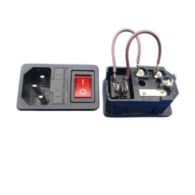 C-01 power socket three in one 4-pin with light switch fuse card ...