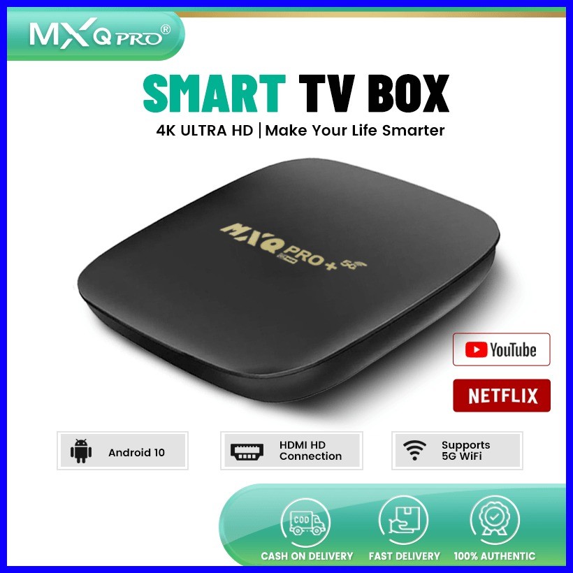 MXQ PRO+ Android Smart Tv Box 4k 5g Original For Non Smart Tv Support ...
