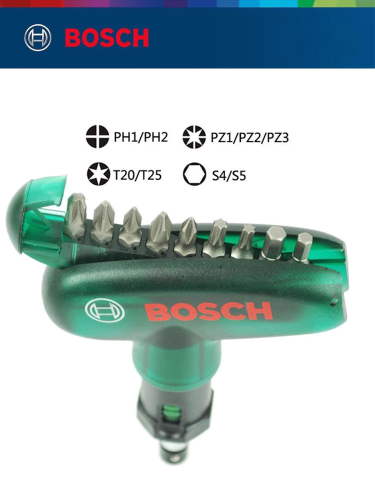 Bosch Easy Hand Ratchet Cross Hexagonal Head Set Manual Screwdriver Ski ...