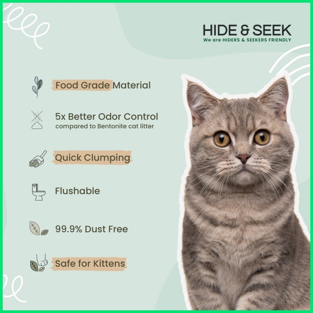 ♠ ☇ Hide and Seek Cassava Sand Litter - Fresh Berries (6L/2.72kg ...