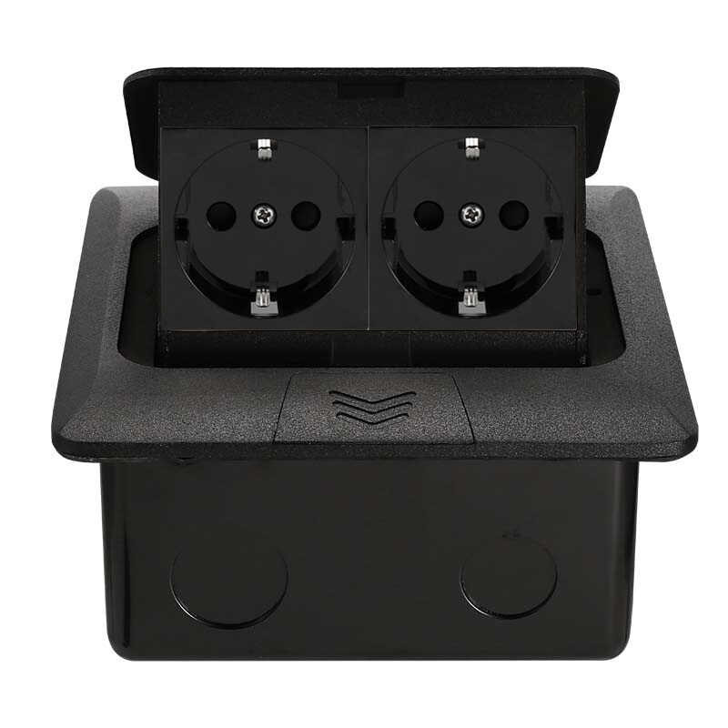Invisible concealed power socket black pop-up type-c/USB European ...